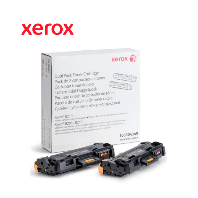 TONER XEROX 106R04349 DUAL PACK PARA B210 B215 B205 – Sumitec Perú