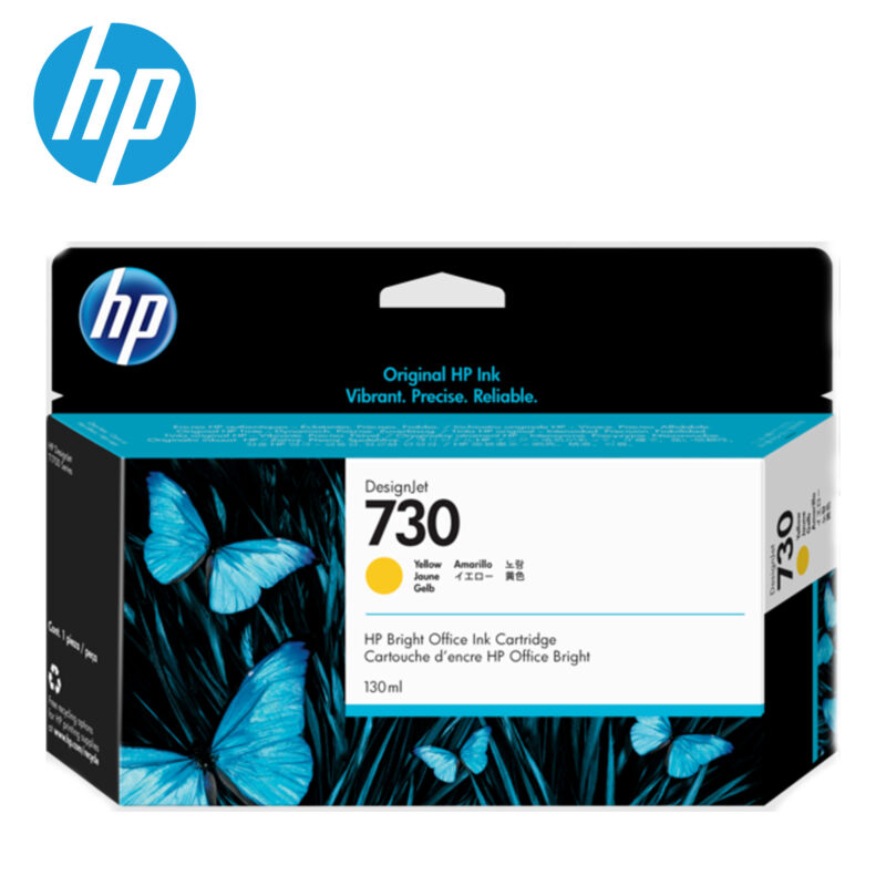 Tinta HP P2V64A (730) DesingJet Yellow 130ml – Sumitec Perú