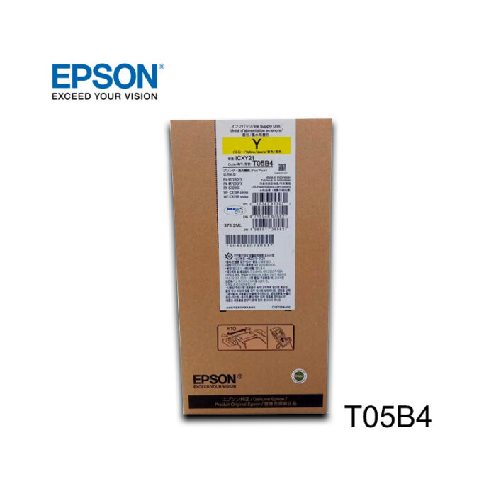 TINTA EPSON T05B4 YELLOW T05B420 – 373.2ML ALTA CAPACIDAD – Sumitec Perú