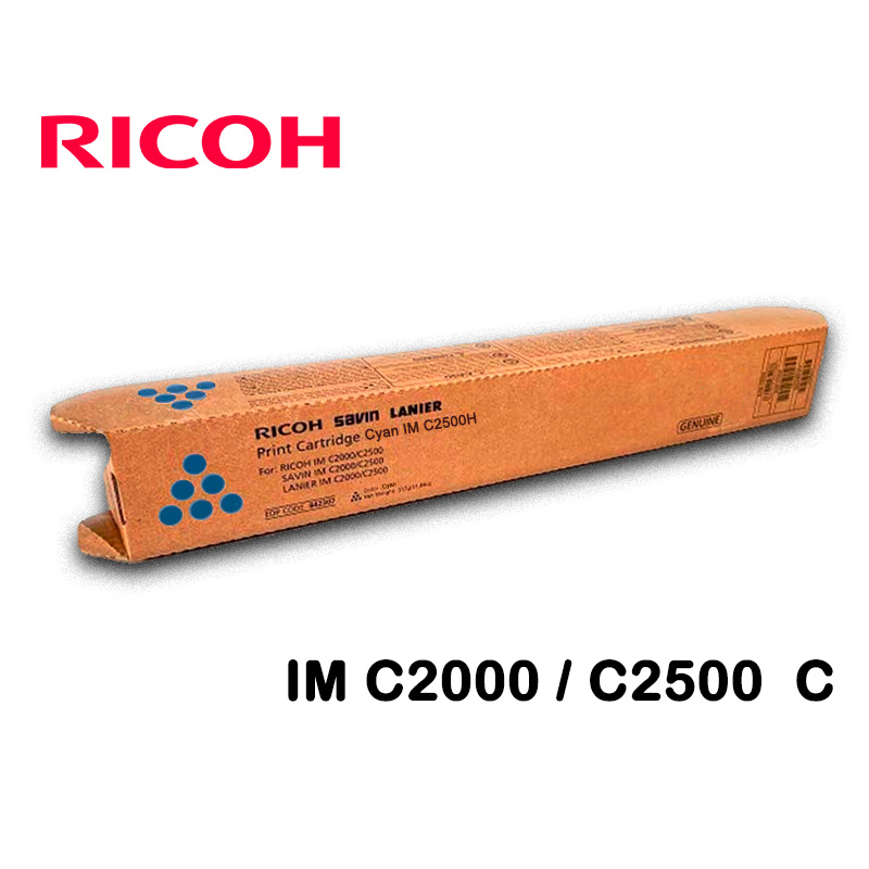 Toner Ricoh 842445 Cyan IM c2000, c2500 10.5K – Sumitec Perú